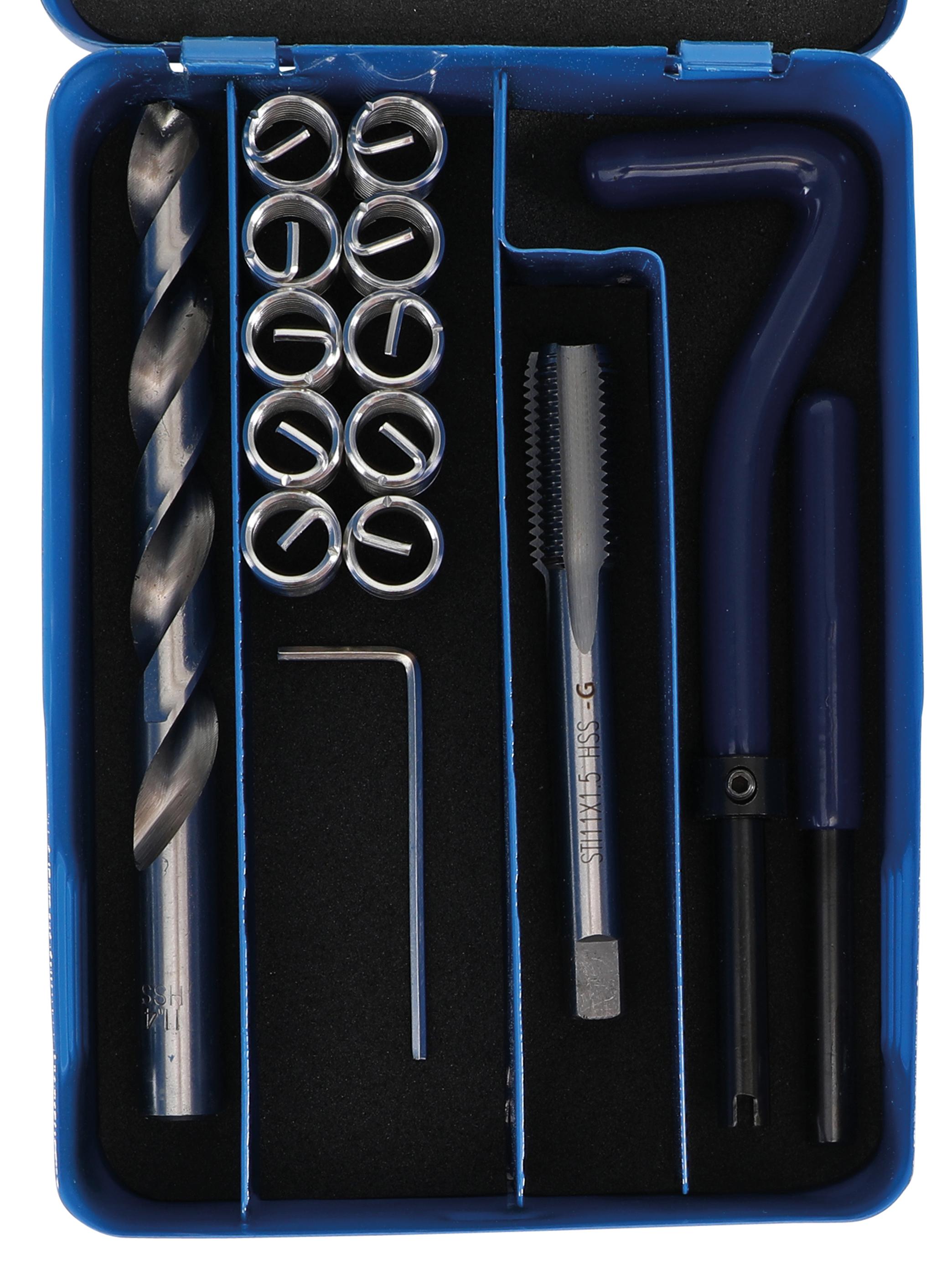 BGS Kit di riparazione per filetti | M11 x 1,5 mm | 14 pz. | Leroy Merlin