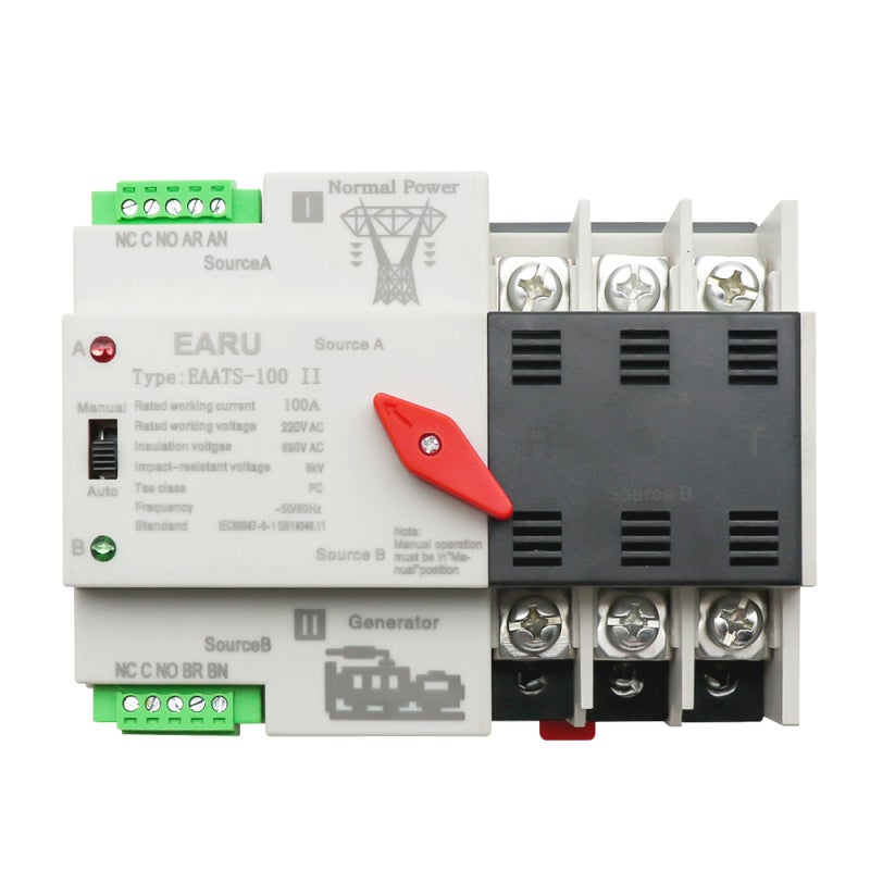 3P 110 Commutateur automatique compact double alimentation, rail ...