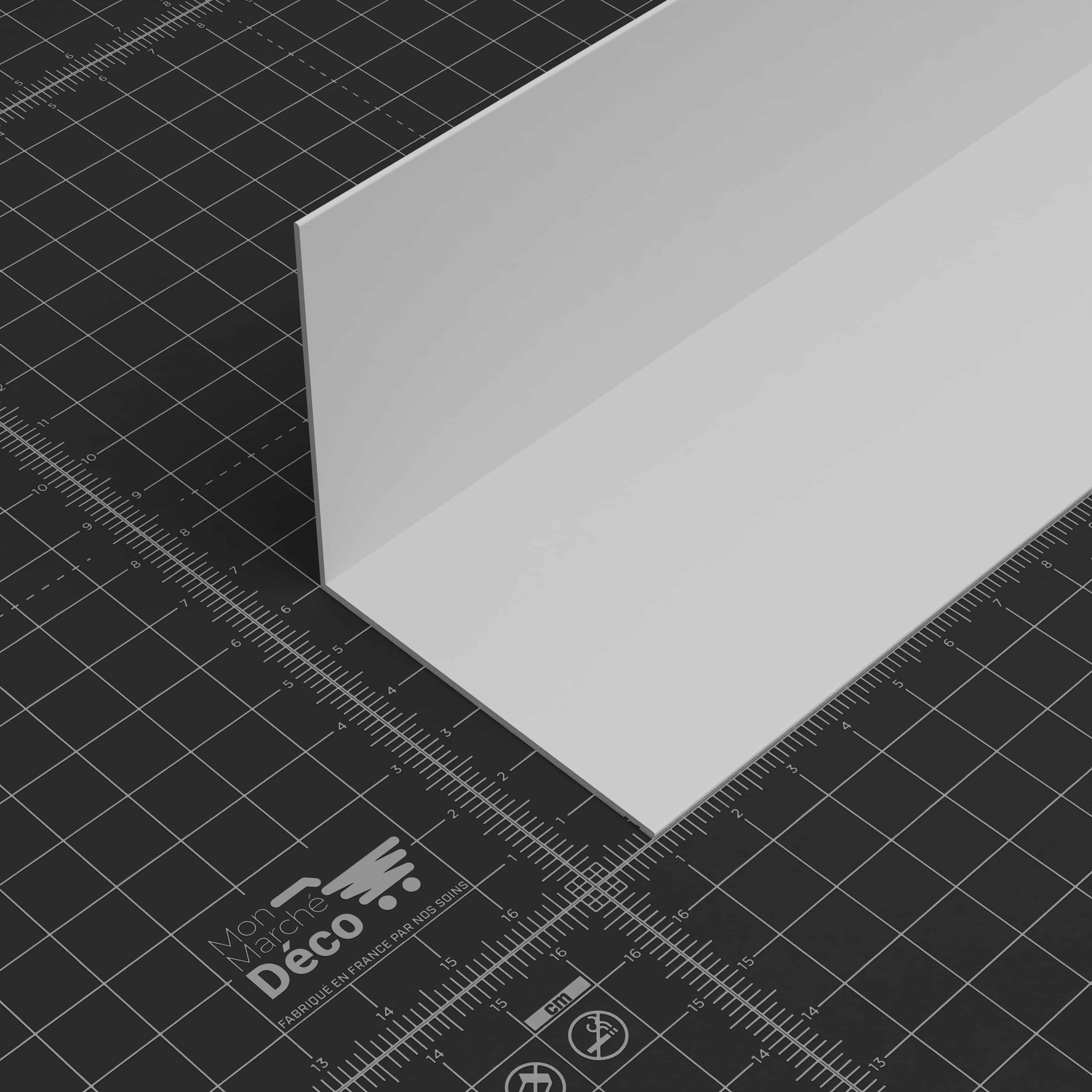 Cornière PVC 60 x 60 mm - Longueur 2.50 m - Blanc - Lot de 5 | Leroy Merlin