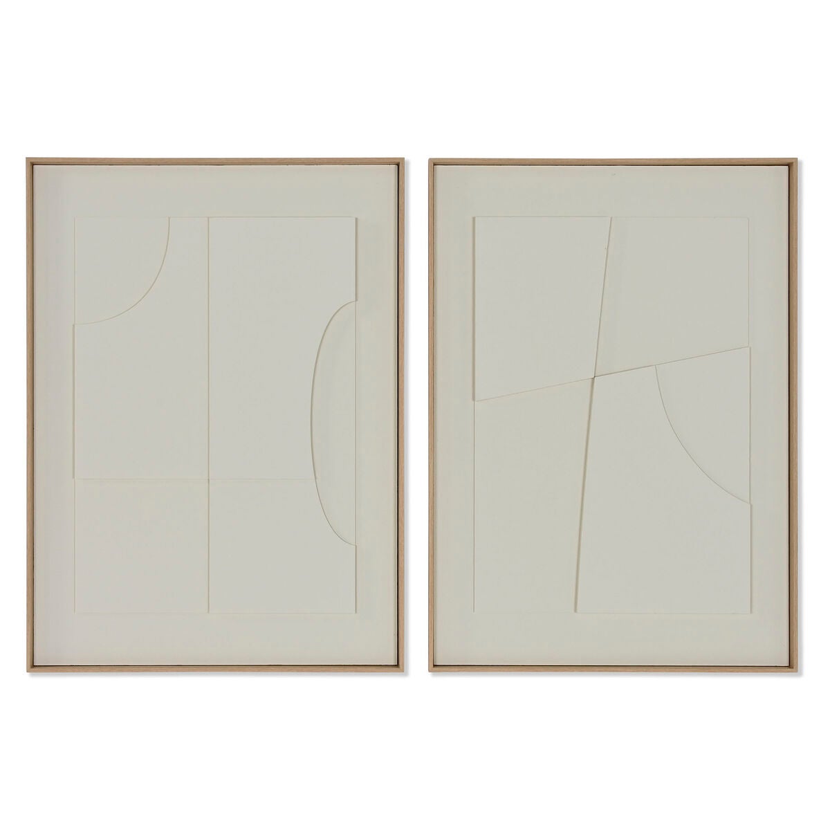 Quadro Home ESPRIT Astratto Scandinavo 55 x 4 x 75 cm (2 Unità) | Leroy ...