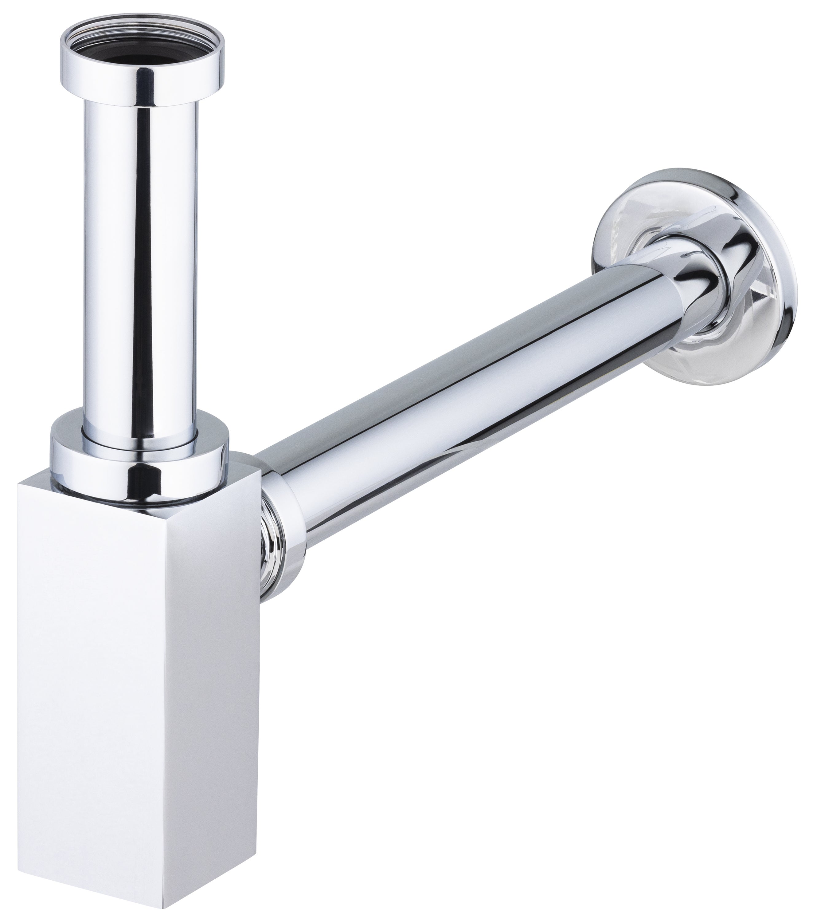 Siphon carré de lavabo apparent en laiton chromé NOYON & THIEBAULT ...