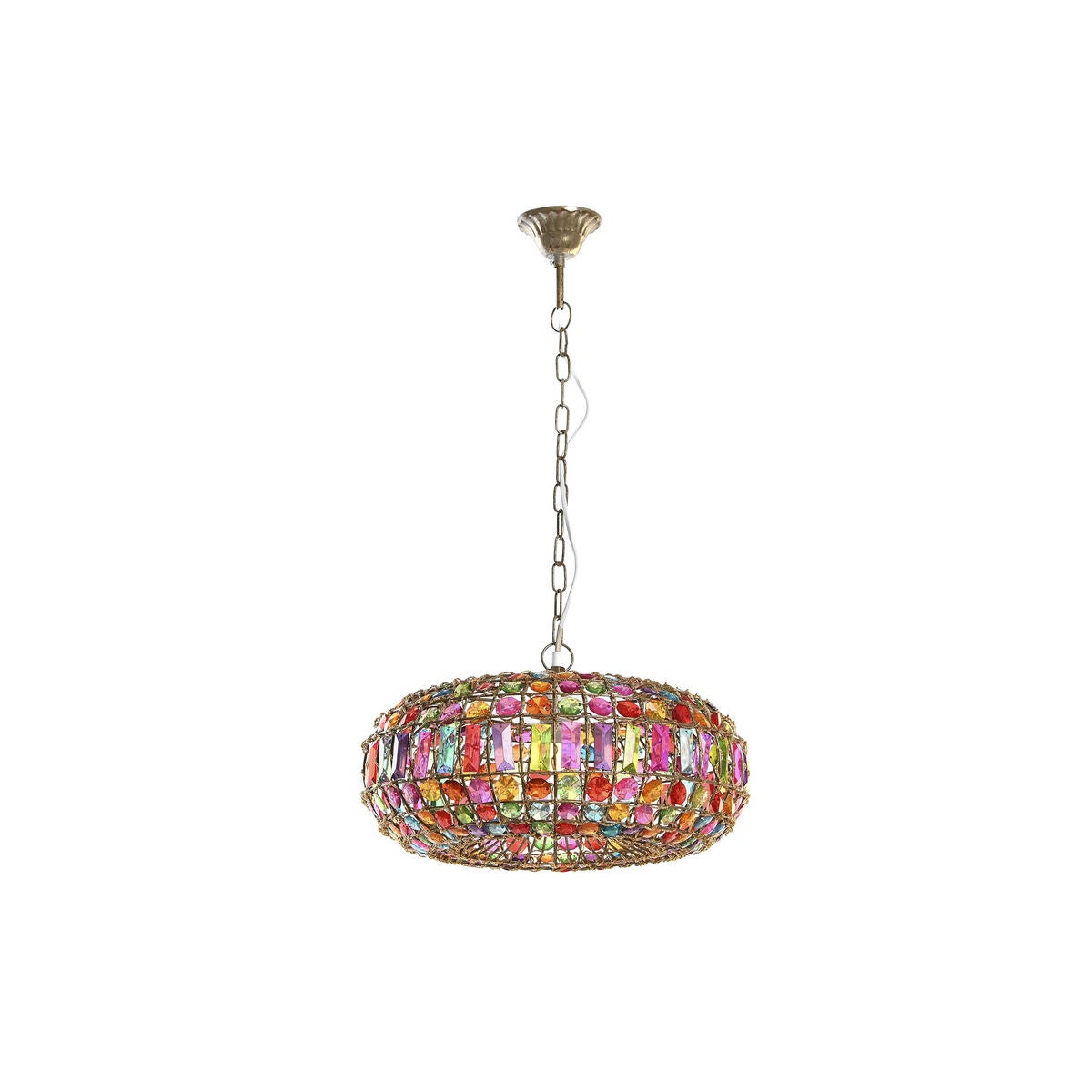 Lámpara de Techo DKD Home Decor 44 x 44 x 23,5 cm Metal Cobre ...