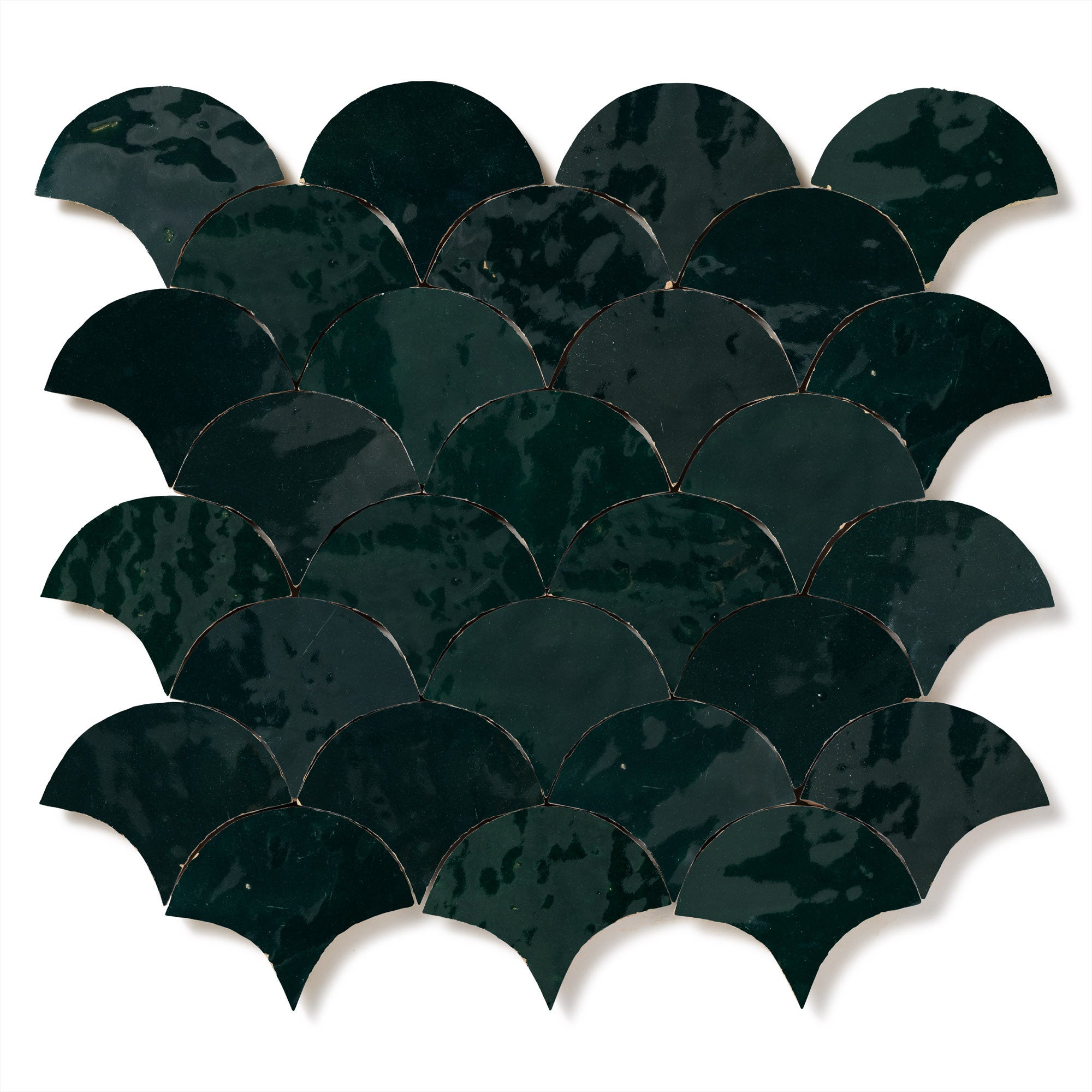 Carrelage Zellige Marocain Bleu Océan Petite Ecaille 7,8x9,8 cm (vendu ...