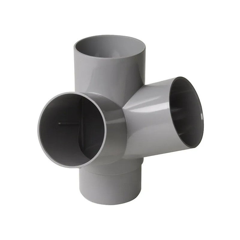 Croix d'angle PVC 67 degré 30 Mâle/Femelle, 80 | Leroy Merlin