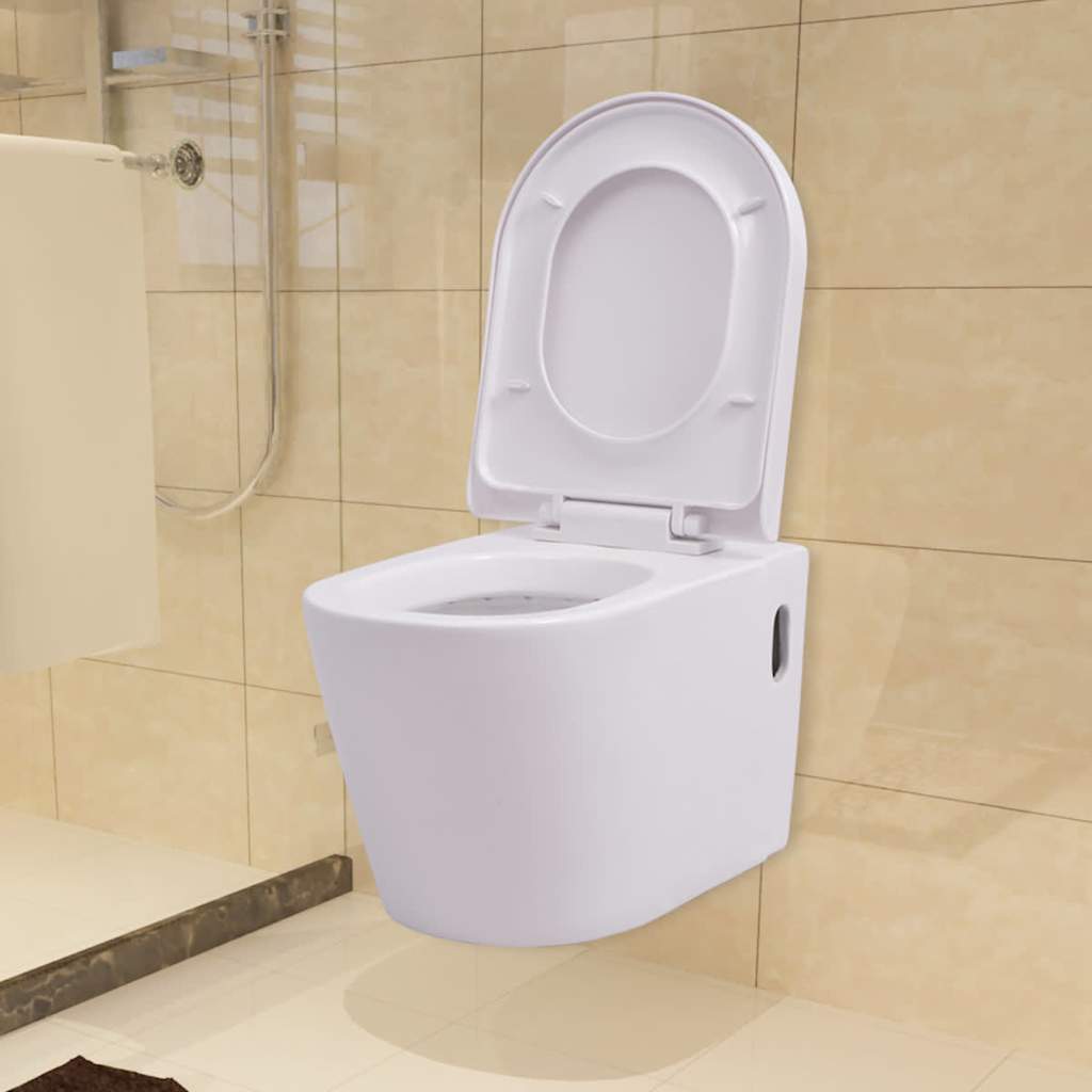 Inodoro de pared con cisterna oculta cerámica blanco | Leroy Merlin