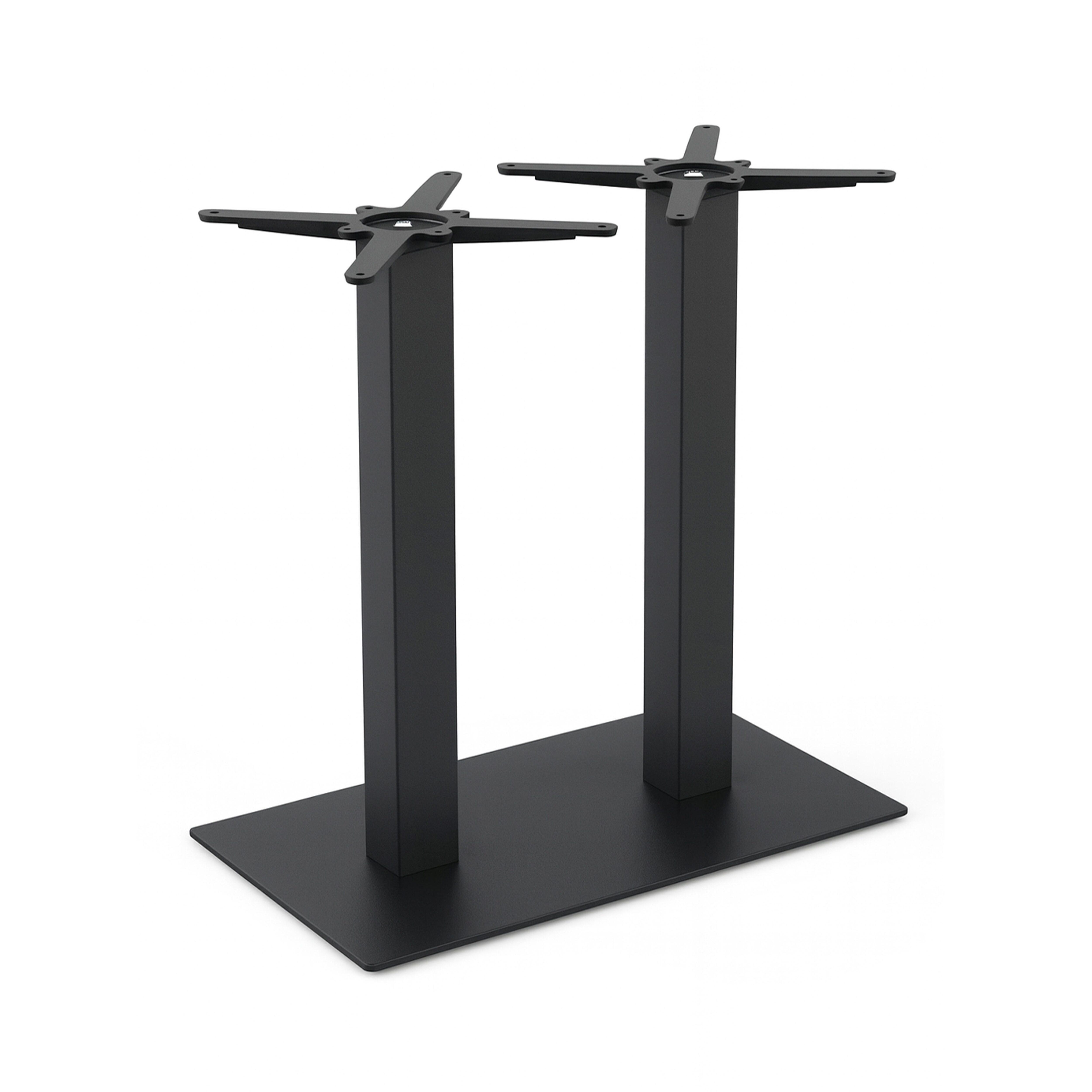 Pata de mesa doble de metal 72 cm negro | Leroy Merlin