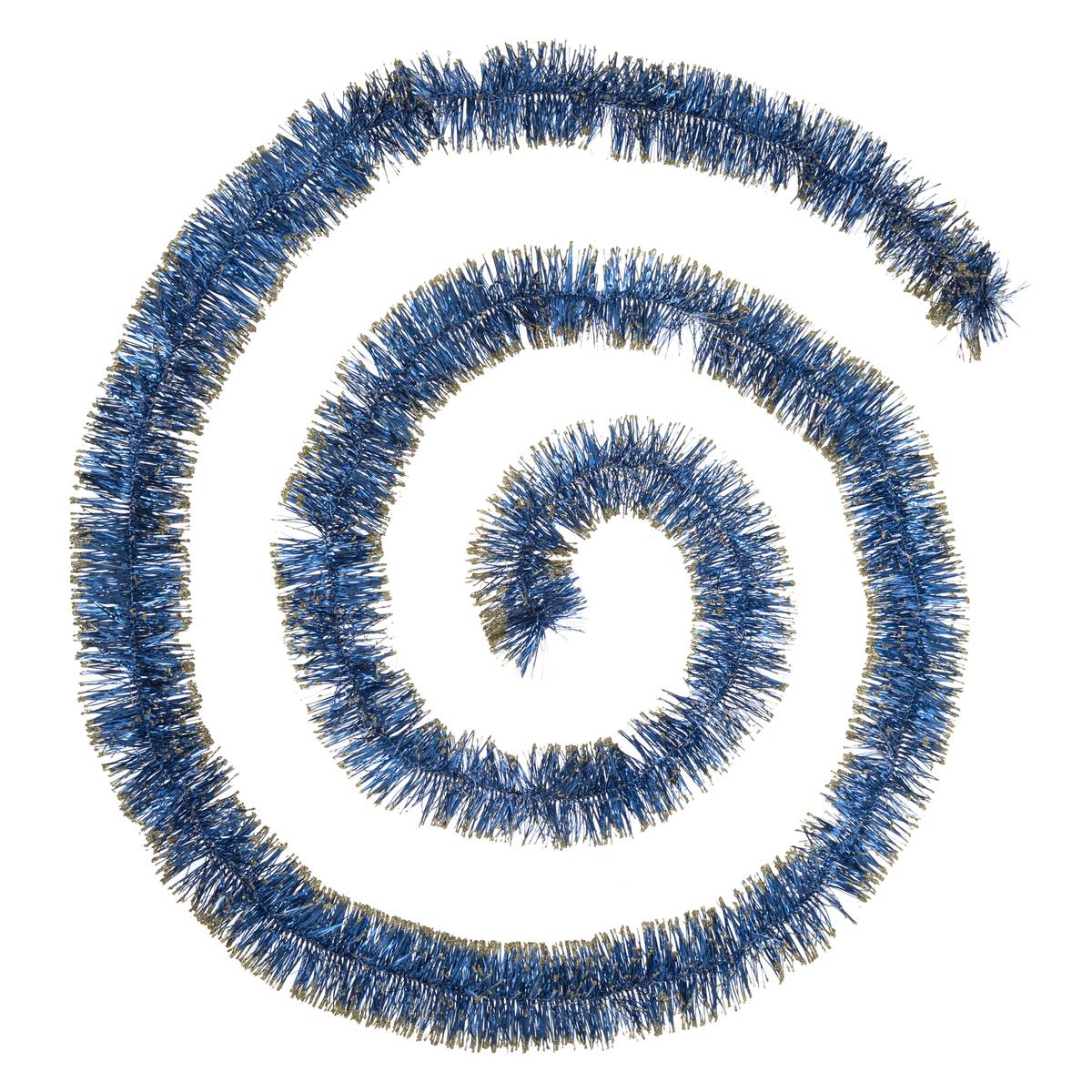 Guirnalda de Navidad brillante azul de plástico 20 cm con purpurina ...
