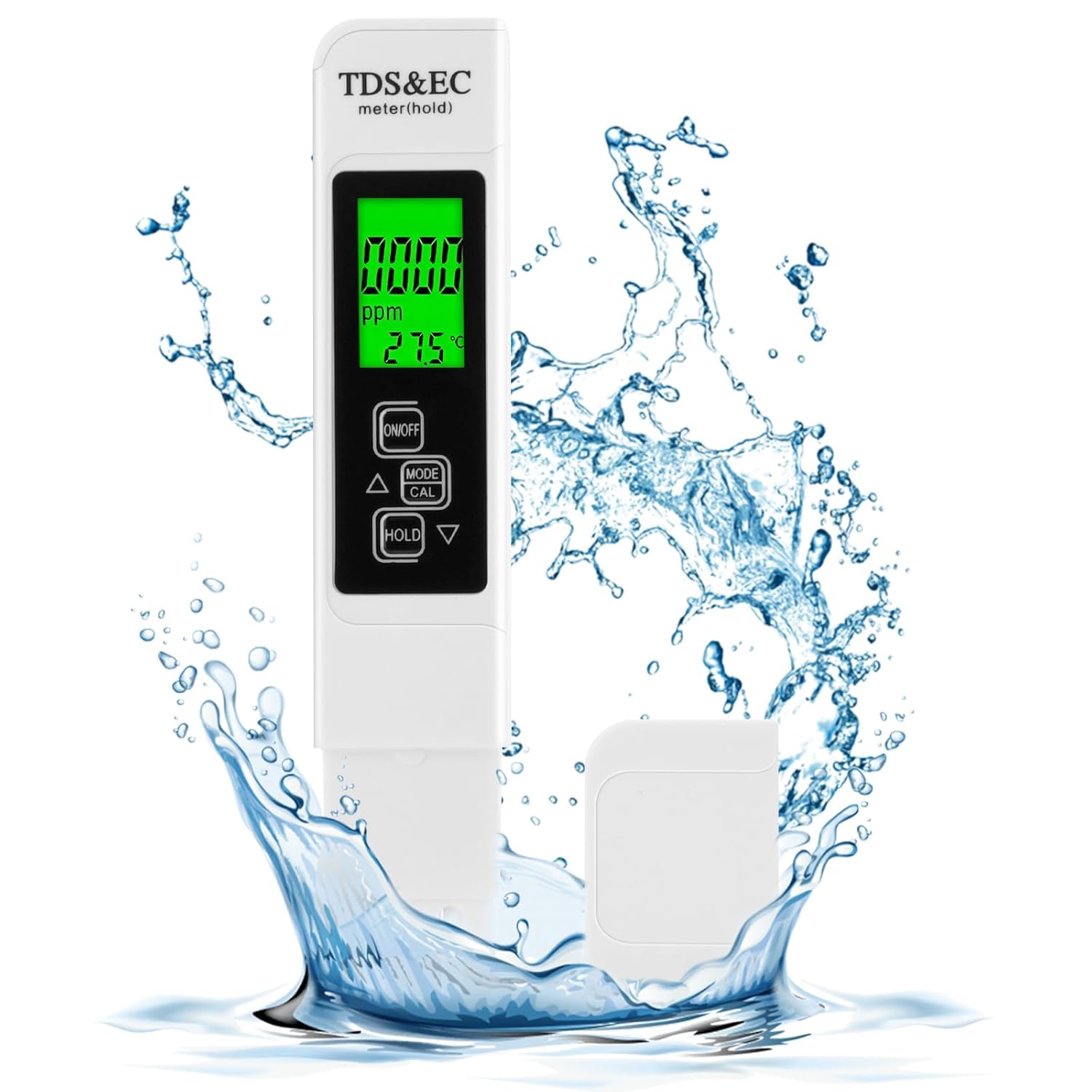 Medidor de TDS para agua potable, 3 en 1, TDS/EC ppm, con ...
