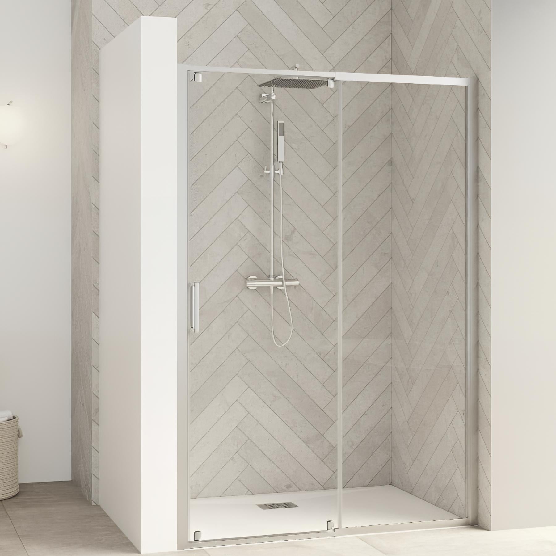 KINEDO SMART DESIGN 3V Puerta de ducha sin umbral ancho 1,00m alto 2 ...