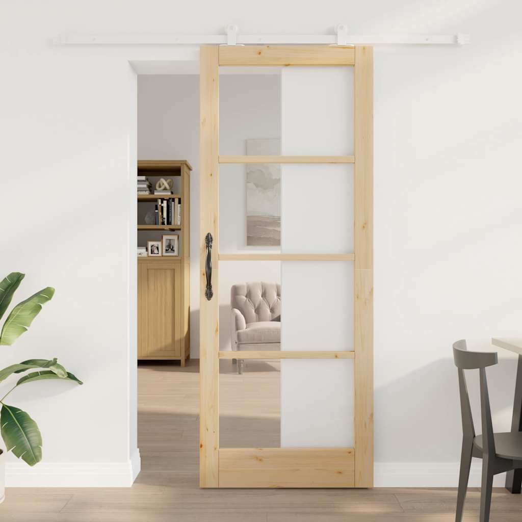 Porte coulissante ORKDAL Naturel 83 x 211 cm | Leroy Merlin