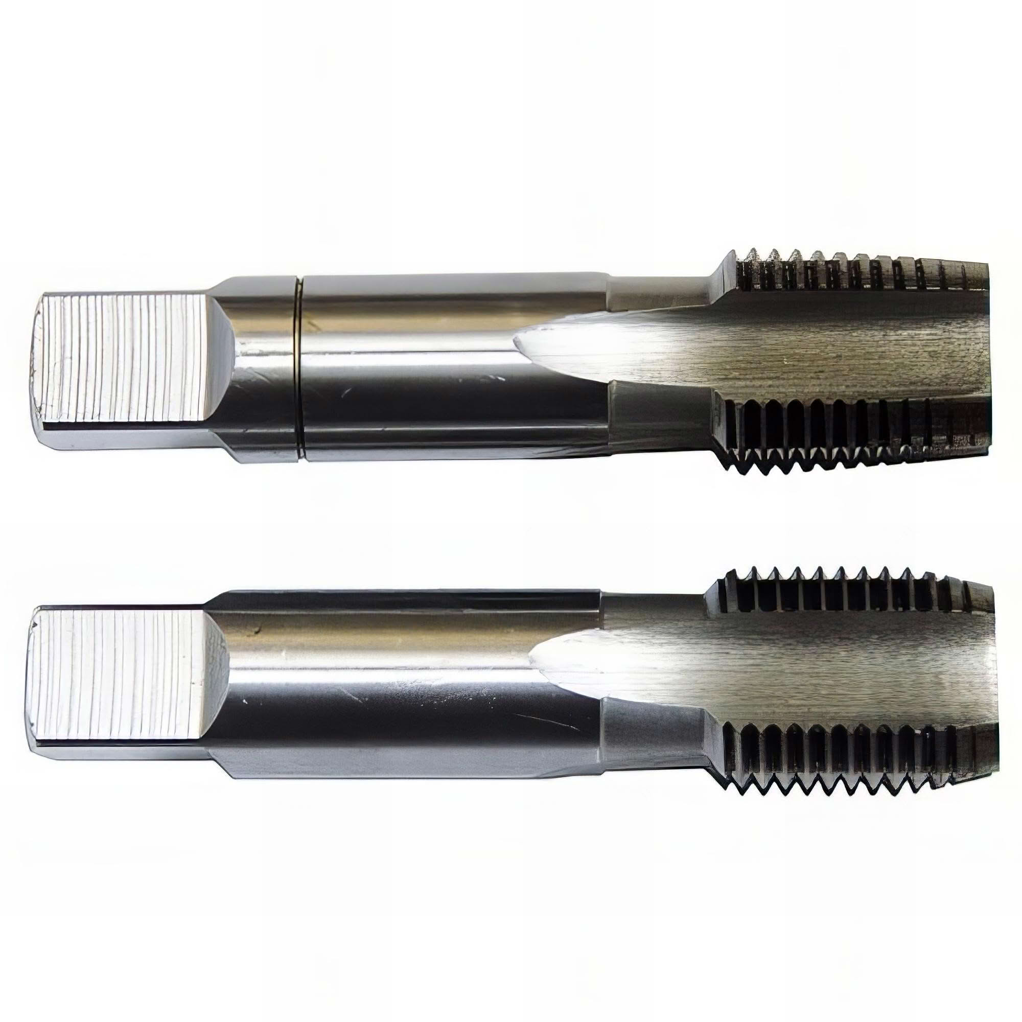 1 jeu de 2 tarauds - 2 passes DIN5157 LH D. BSP1/8-28 x Lt. 63 x Lu. 20 mm x Q. Carrée ...