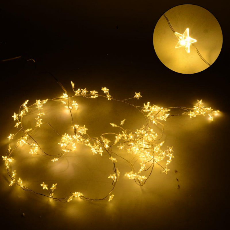 Luce filo 160 micro led stella bianco caldo cm230alimentazione fissa ...