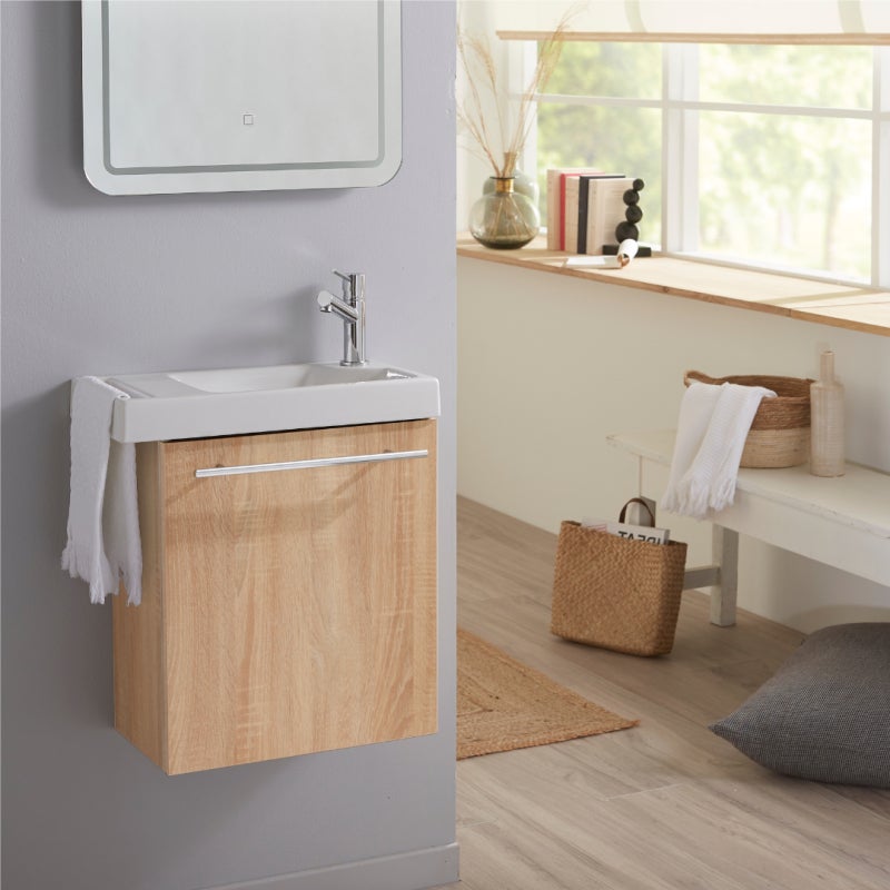 Ensemble lave mains oak bordolino avec lave mains porte serviette et ...