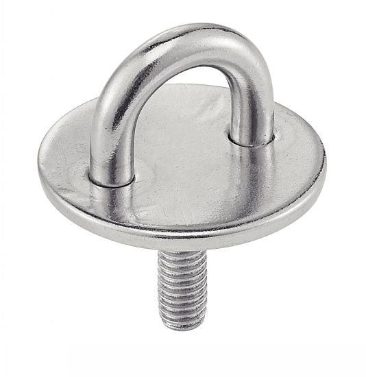 (Lot de 10) Pontet sur platine ronde - Avec tige filetée - Inox A2 D5mm ...