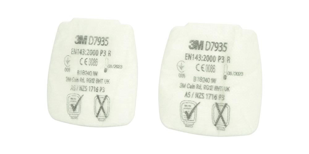 3M Filtre à poussière fine D7935 EN143:2000/A1:2006 P3R adapté à ...