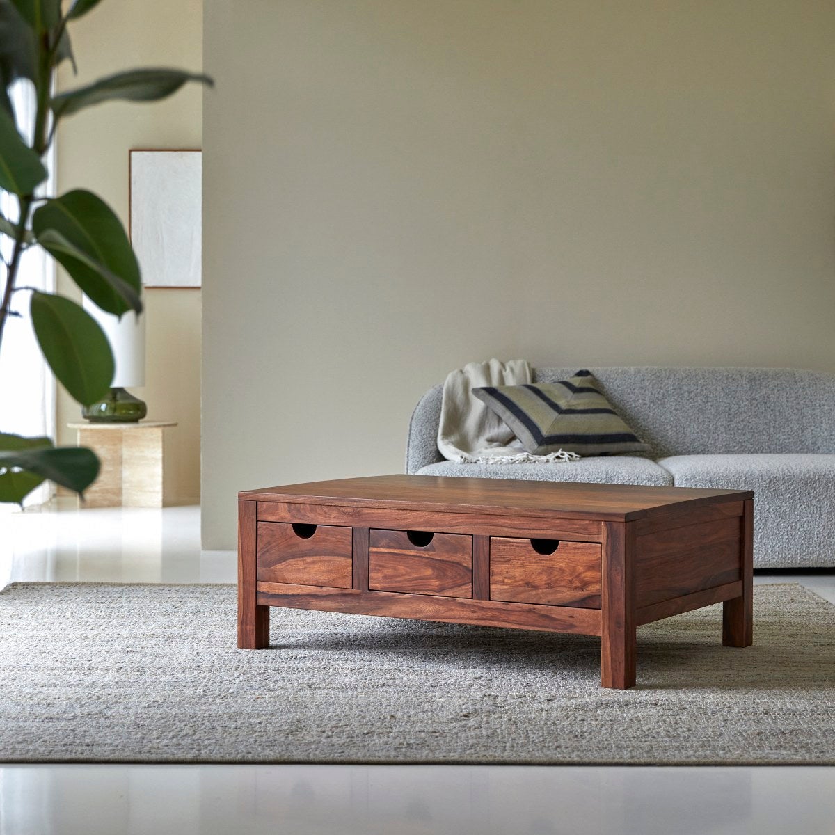 Tikamoon Table basse en palissandre massif Oliver | Leroy Merlin