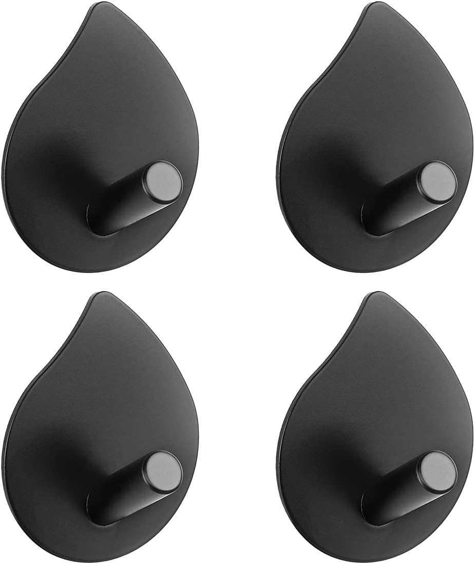 Crochet Adhesif Mural 4 Pièces, Acier Inox Crochet Serviette Salle de ...