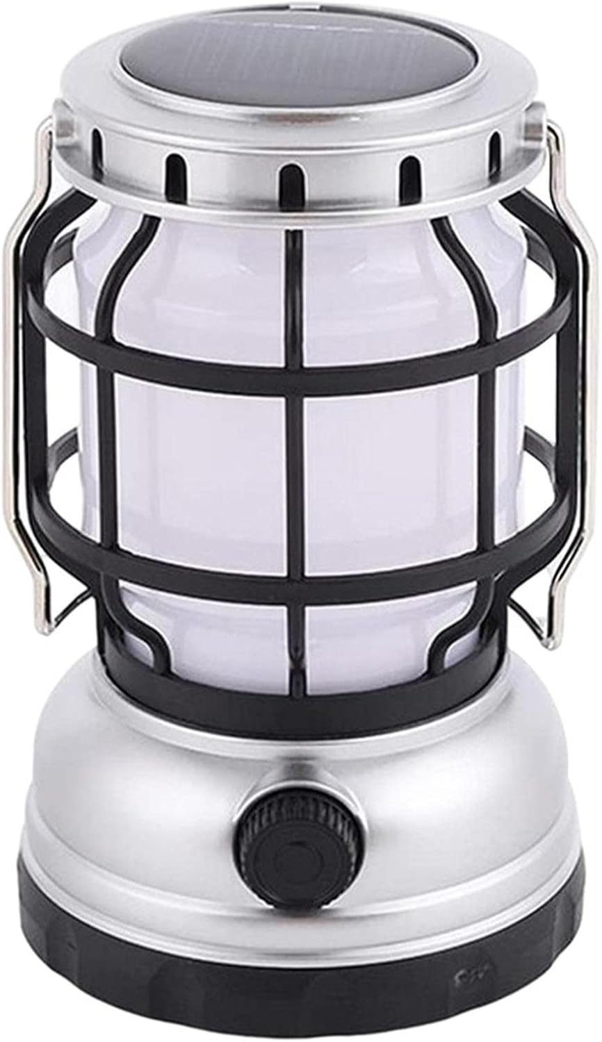 Linterna portátil multifuncional, plateada, 10,6 x 10,6 x 16,6 cm, luz ...