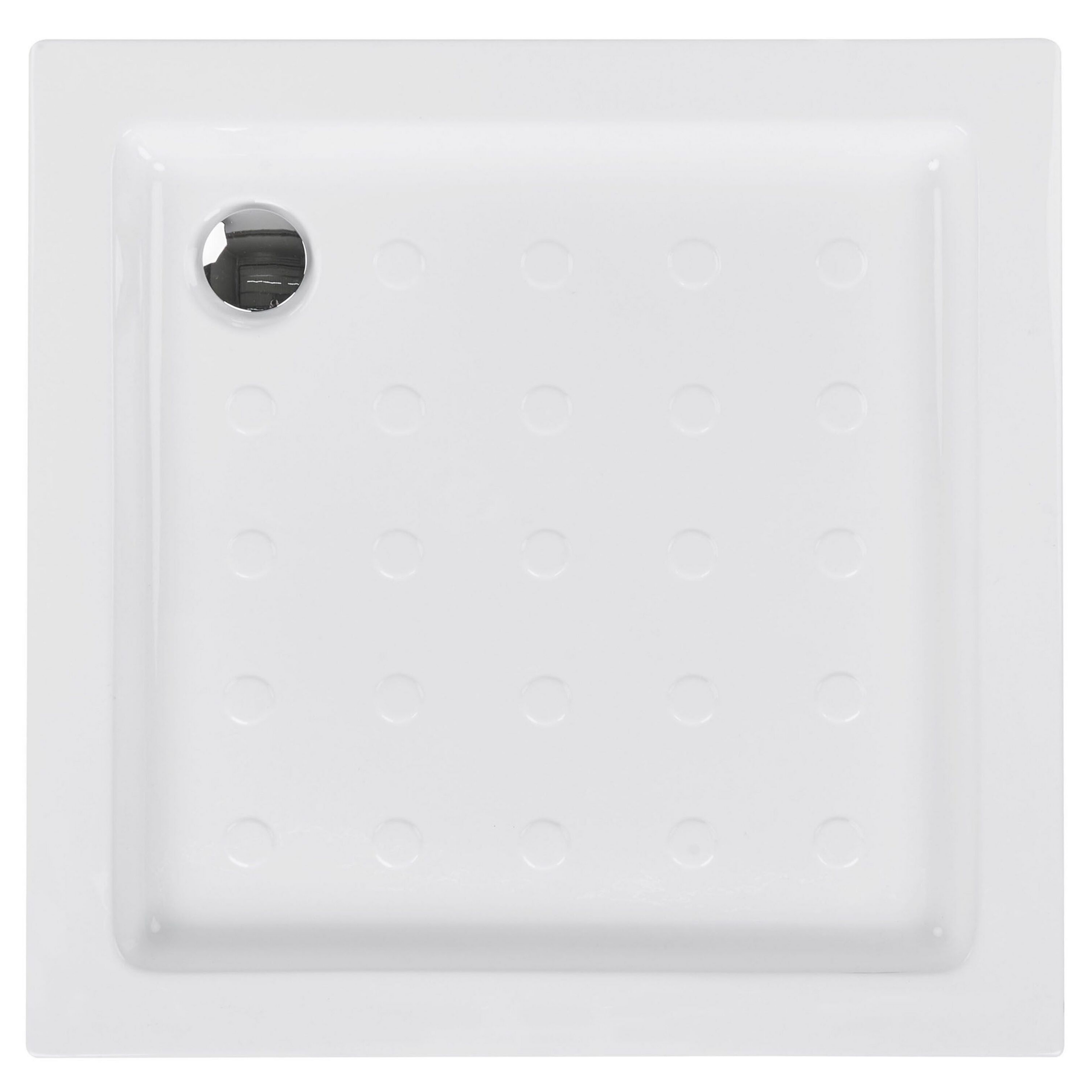Bac de douche ESTELI 80 x 80 x 7 cm Blanc | Leroy Merlin