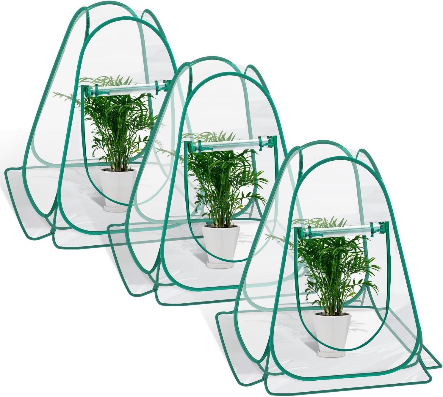 3 mini invernaderos emergentes de 70 x 70 x 80 cm - Protectores ...