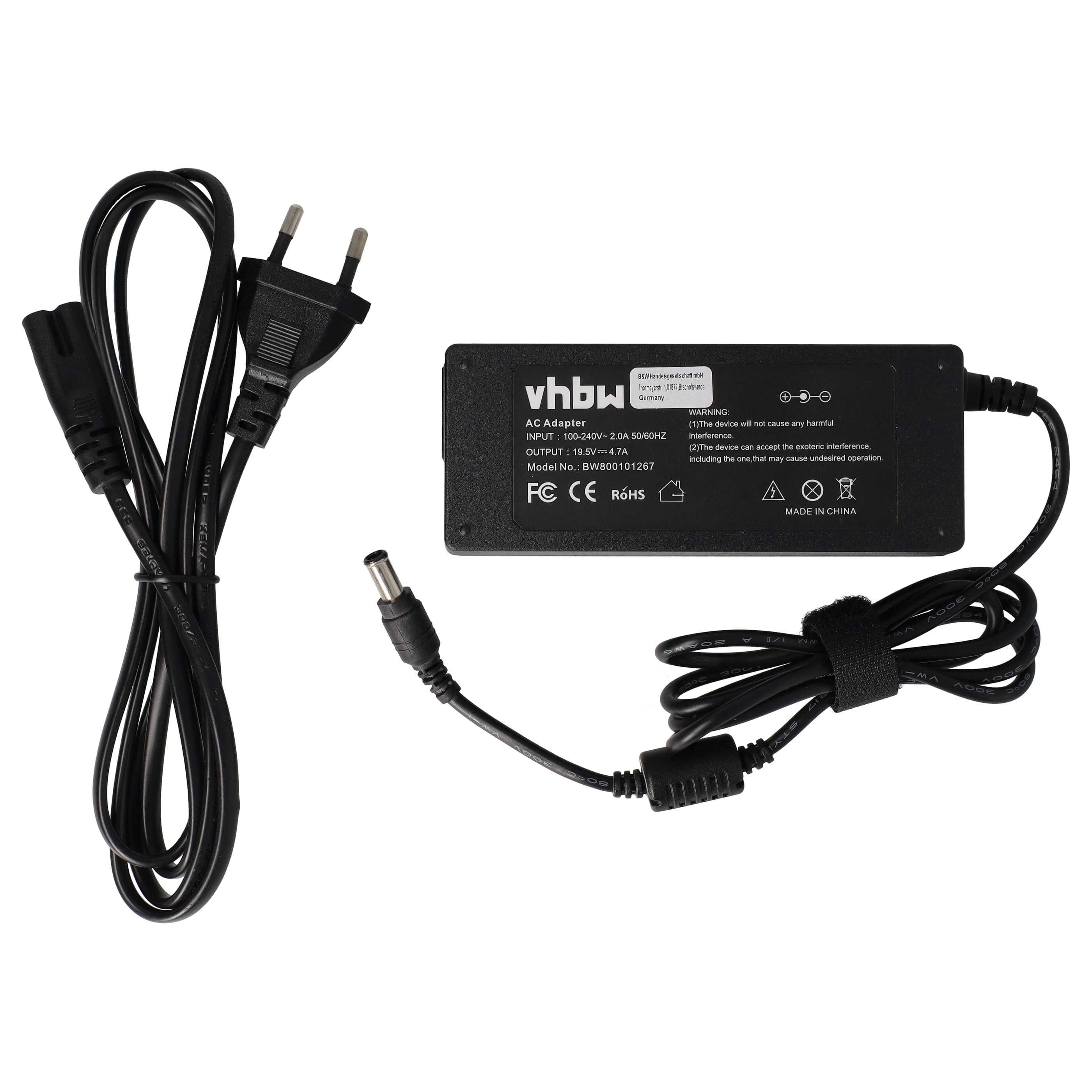 Vhbw Adaptateur secteur compatible avec Sony Vaio PCG-FX33V/BP, PCG-FX340, PCG-FX370, PCG-FX390 ...