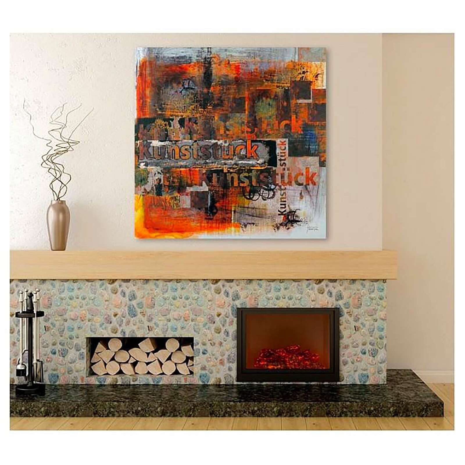 Tableau abstraction artistique - 90 x 90 cm | Leroy Merlin