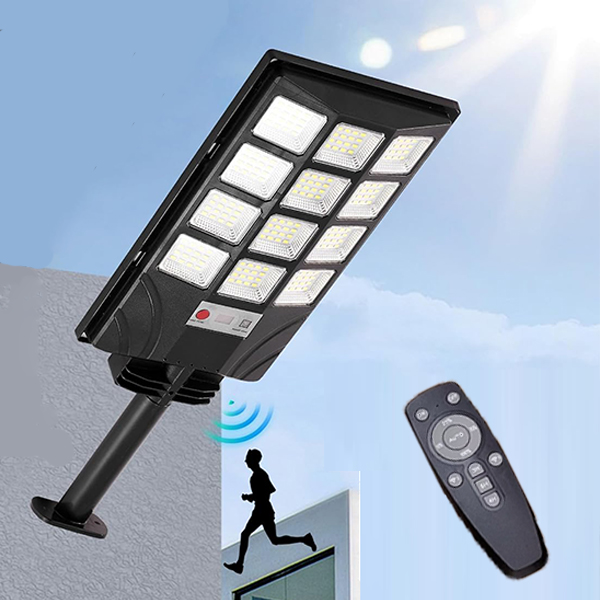 600W, 192led, Lampadaire solaire, maison extérieure, capteur de ...