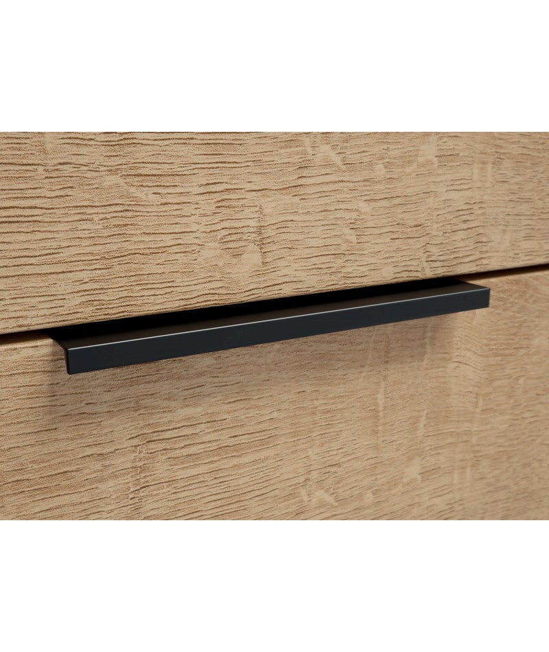 Poignee Domao Noir Mat L16,8 | Leroy Merlin