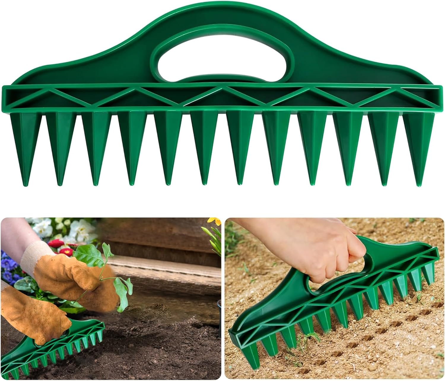 12 Trous Distributeur de Graines Semis, Semoir à Graines Manuel Outil d ...