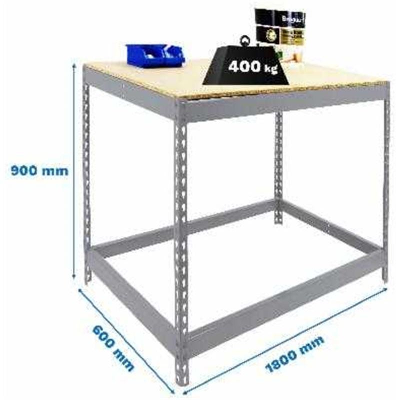 Mesa de trabajo SIMONWORK BASIC 1 901860-1 GALVANIZADO/MADERA ...