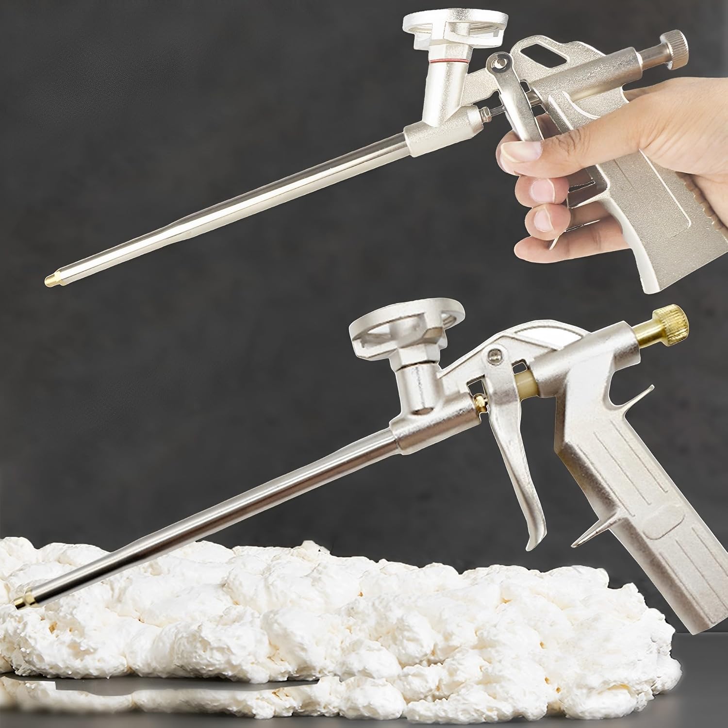 Pistolet à Mousse, Pistolet à Mousse Polyuréthane Calfeutrage Bâtiment ...