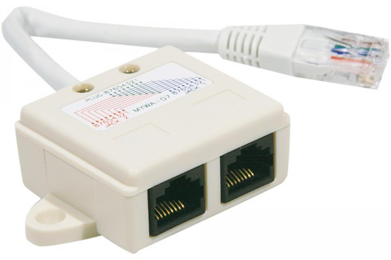 CONECTICPLUS Adaptateur doubleur rj45 pour téléphonie | Leroy Merlin