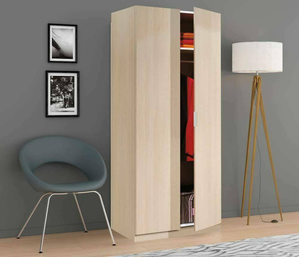 Garde-robe 2 portes Orange, Armoire de chambre, Meubles de chambre avec ...