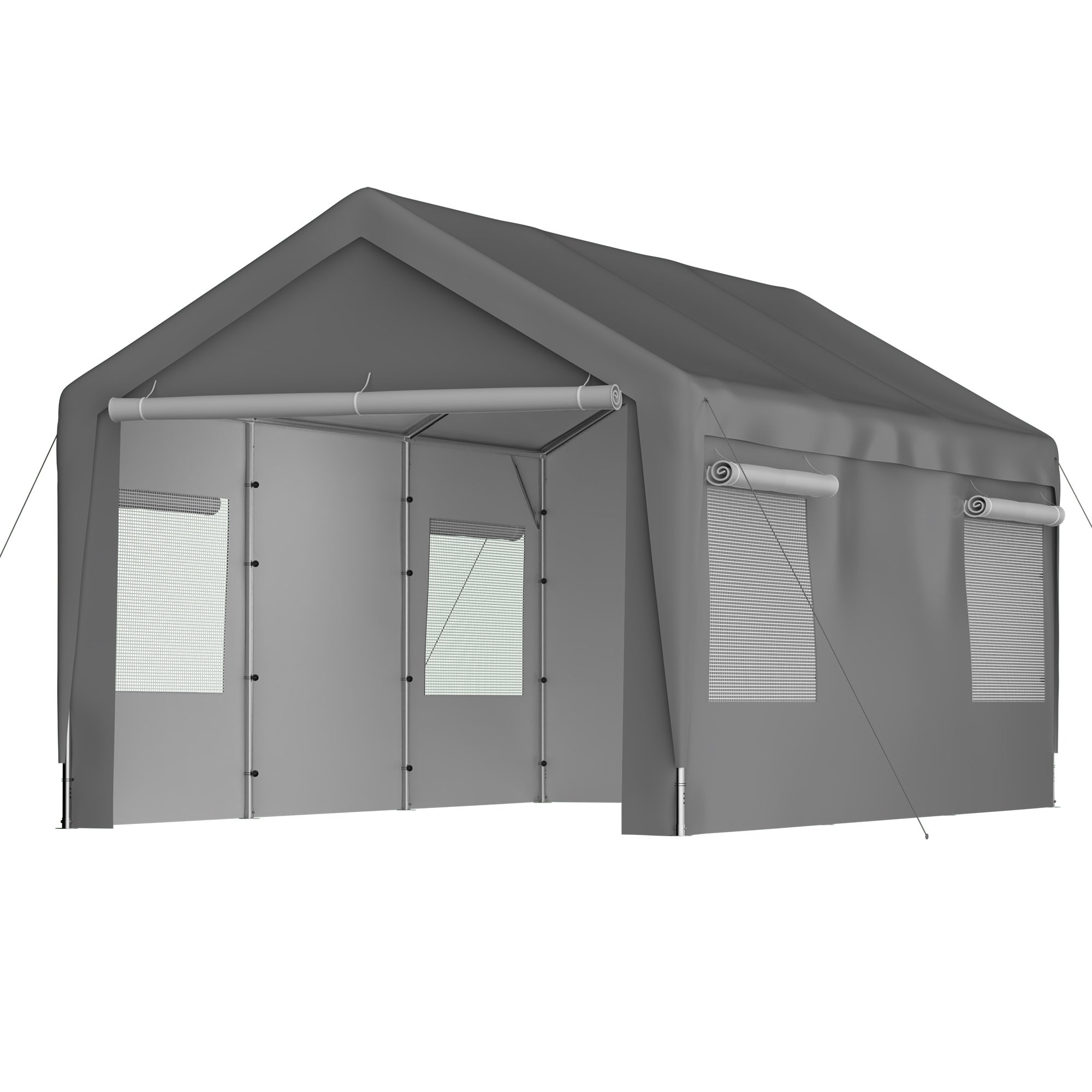 Tenda da garage per auto, resistente all'inverno con finestra ...