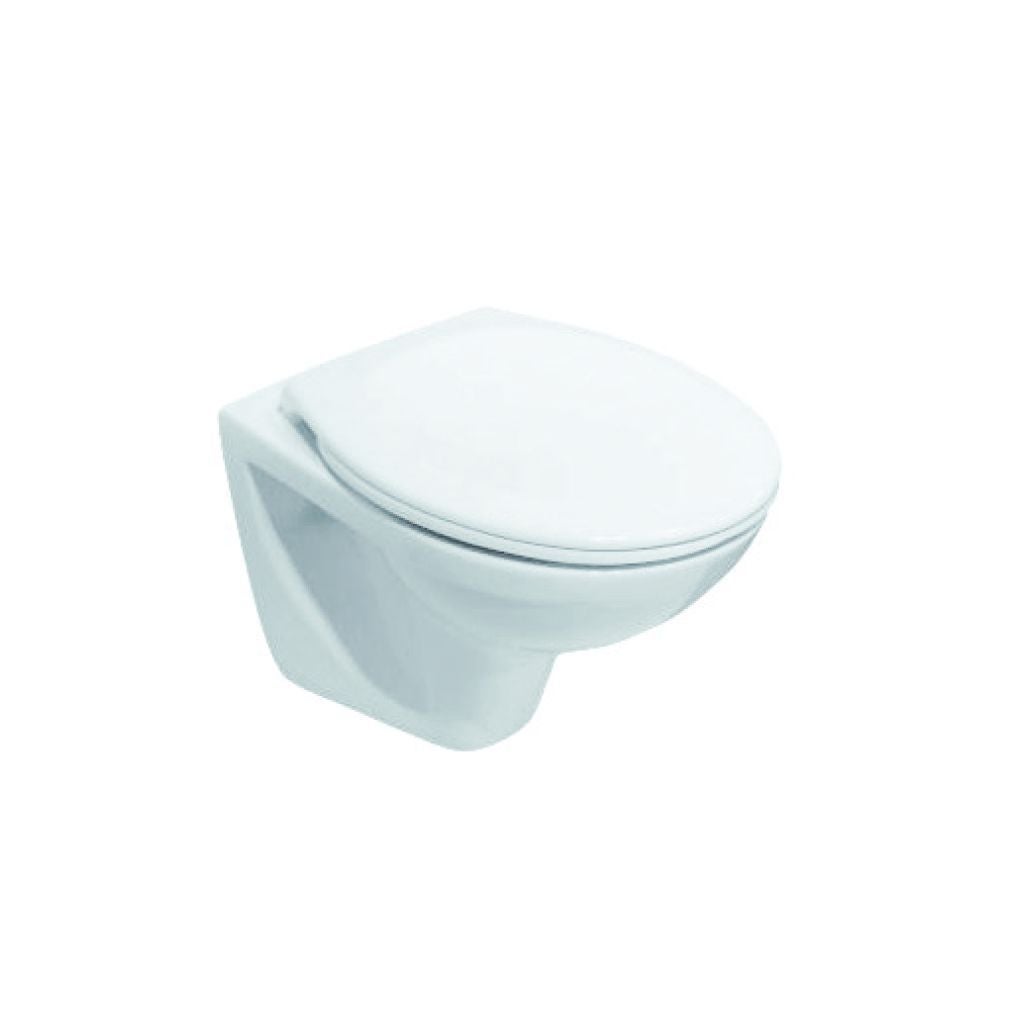 Cuvette WC suspendue N-F 49cm ROCA POLO compacte - Blanche | Leroy Merlin