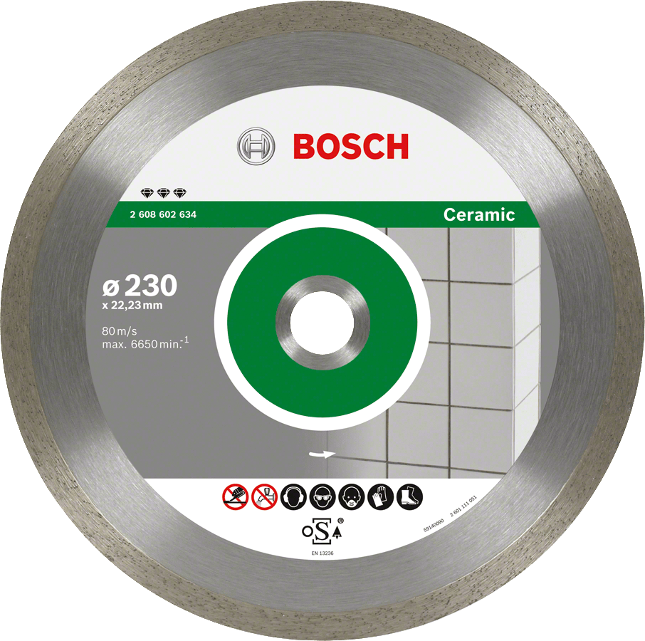 Bosch Professional - Disque Diamant Ceramic Pro 300X25.40/30X10mm ...