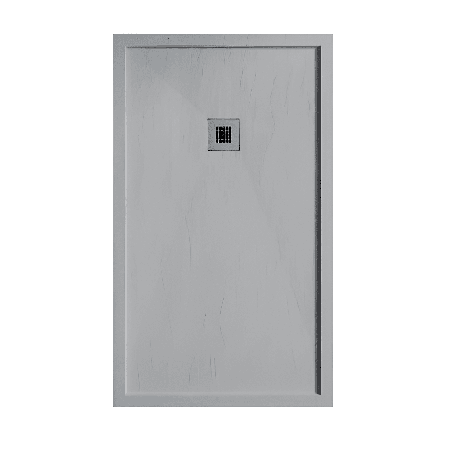 Plato de ducha resina SARIN GRIS 85x132 cm rejilla color | Leroy Merlin