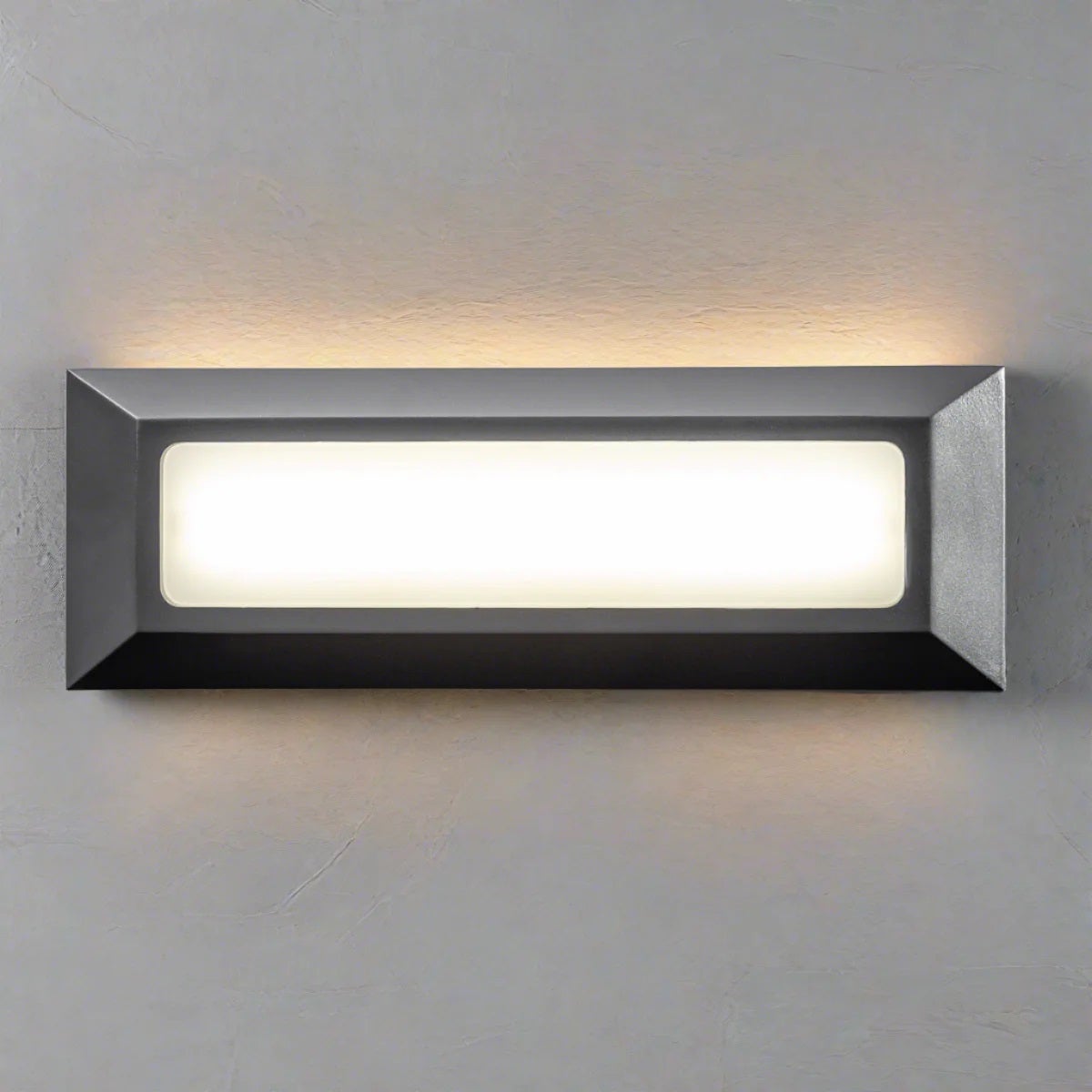 CGC REBECCA Dark Grey Slim LED Outdoor Rectangle Brick Light | Leroy Merlin