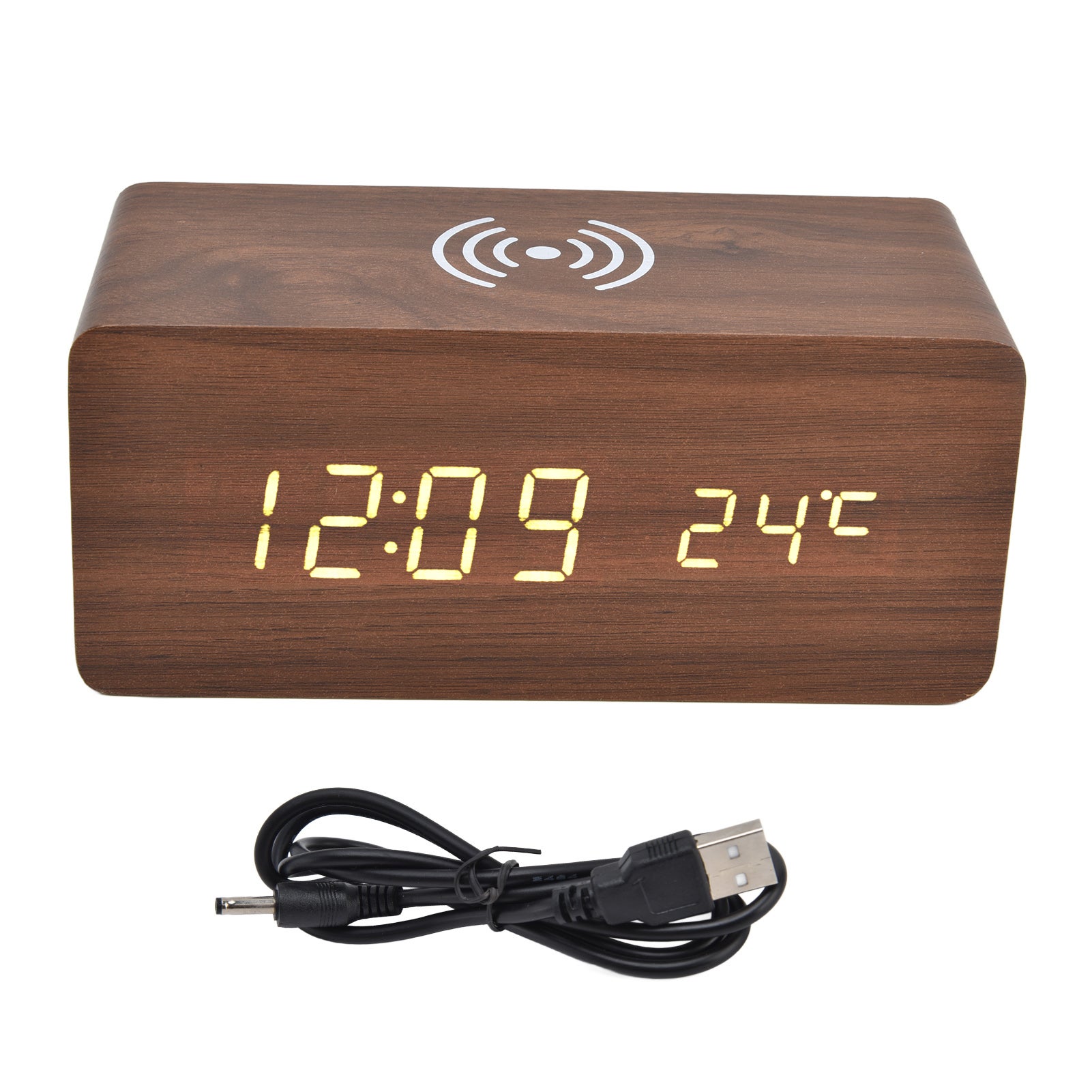 Reloj despertador digital con carga inalámbrica y detección de ...