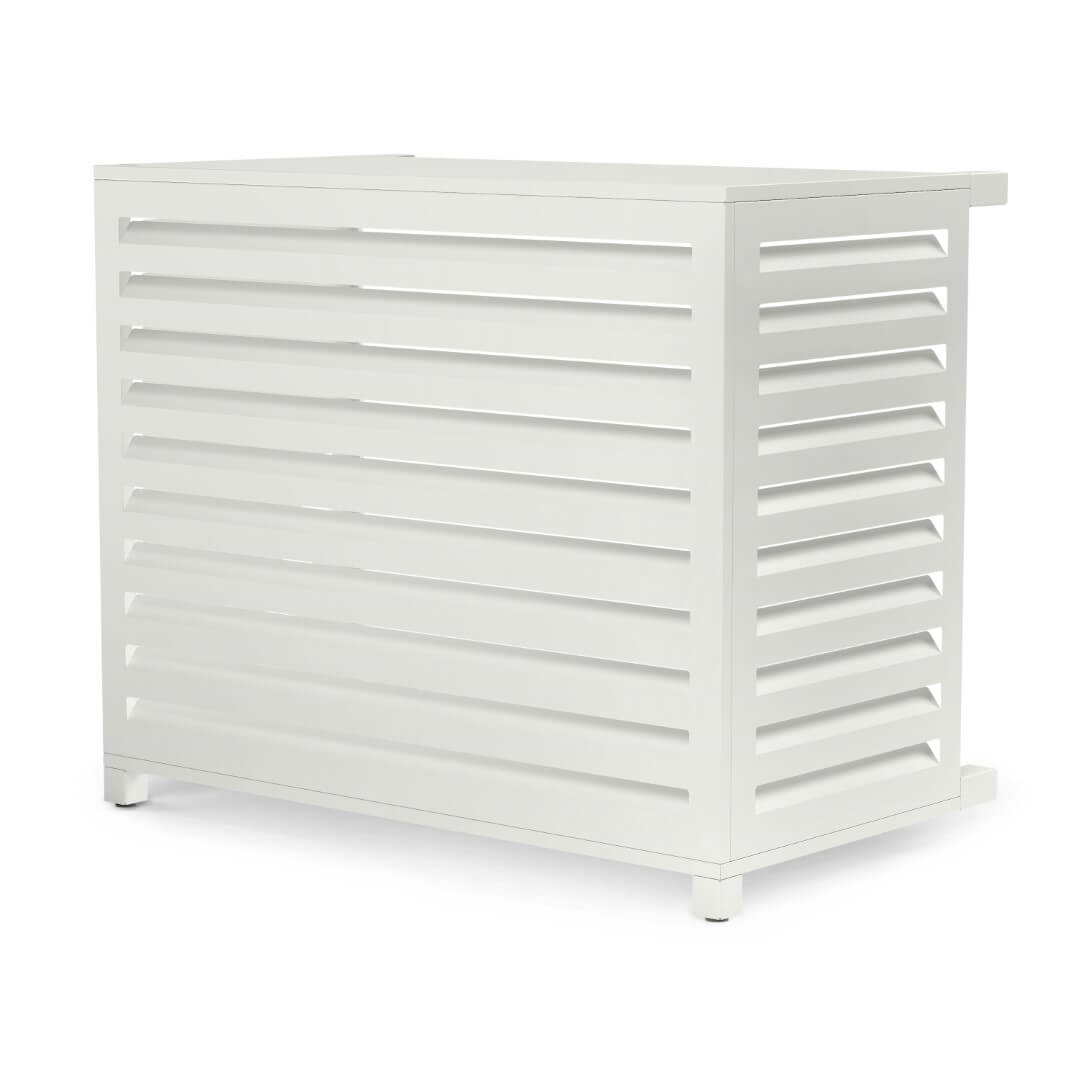 Cache-climatiseur SENTIMO en acier M fixation basse RAL 9003 Blanc de ...