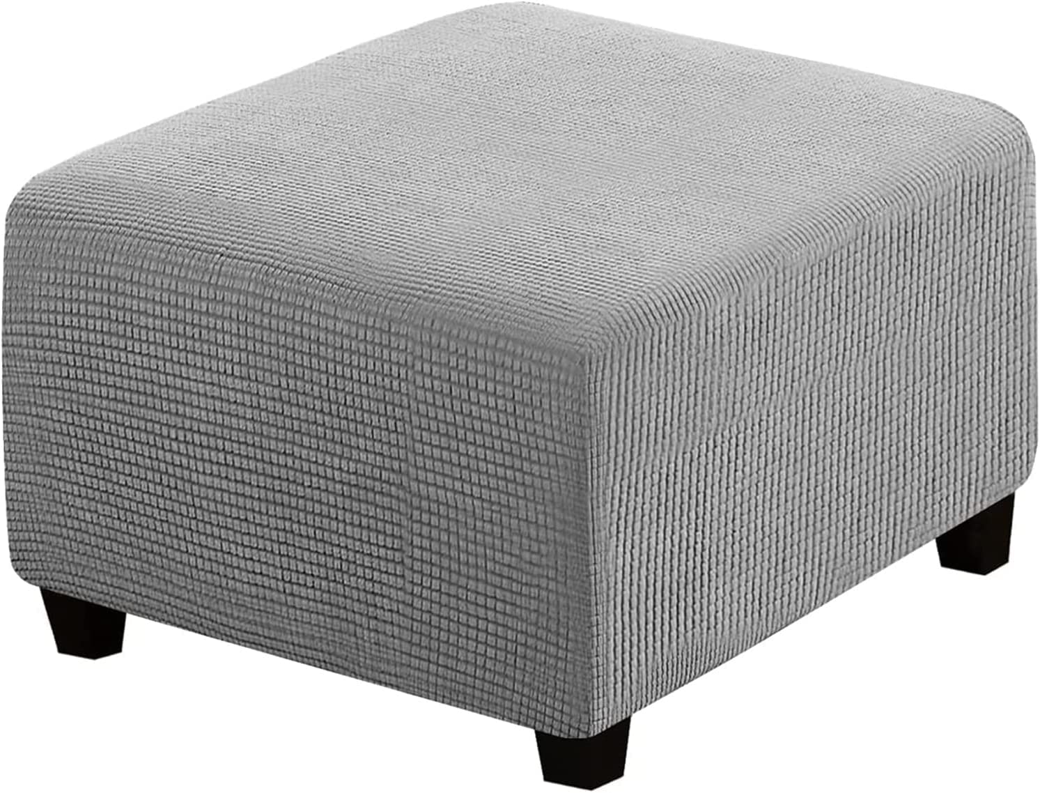 Housse De Pouf Carrée Extensible Housse De Ottomane Housse De Tabouret