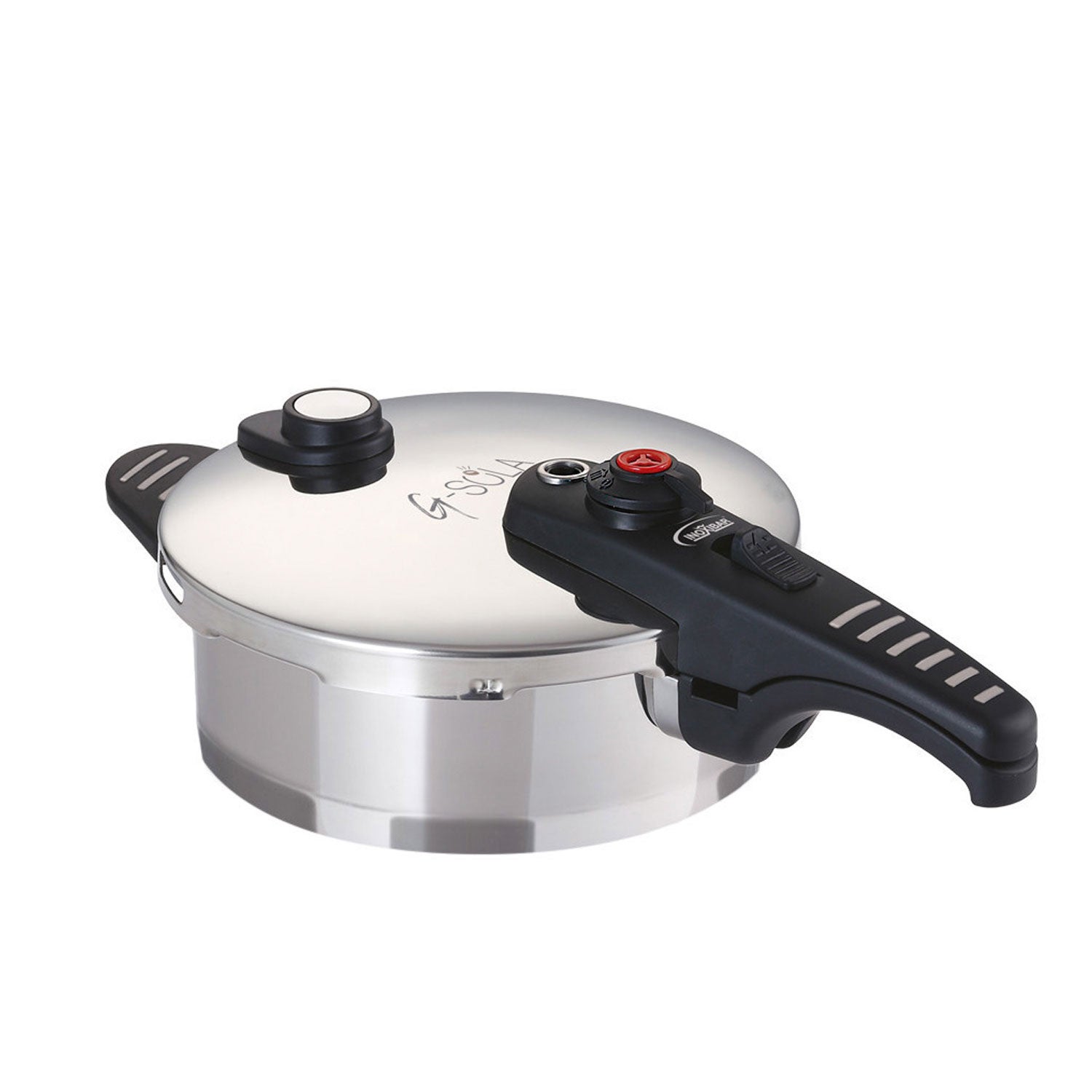 Olla a presión 2,5 L G-SOLA – Acero inoxidable 18/10, triple seguridad ...