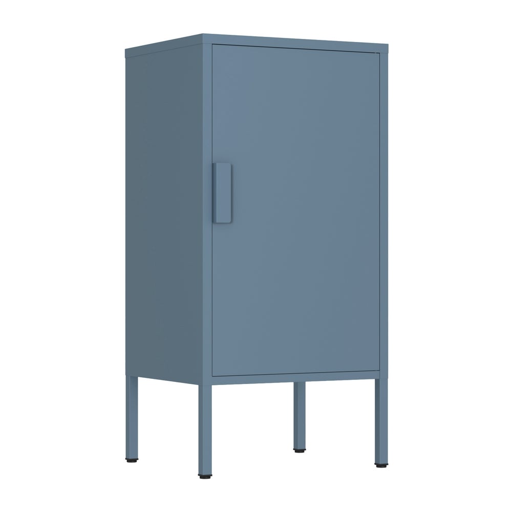 Meuble bas en métal à 1 porte, 35 x 46 x 72 cm, bleu | Leroy Merlin
