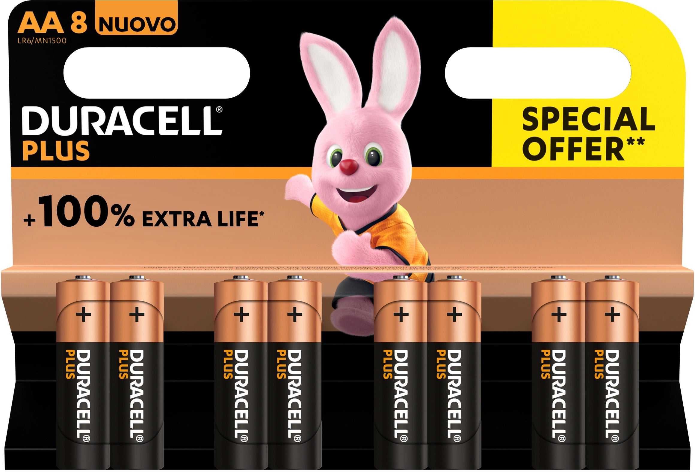 BATT.DURACELL STILO PLUS POWER 8 PZ | Leroy Merlin