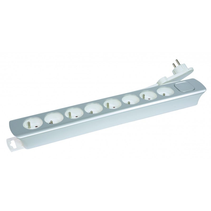 Multiprise 8 prises fiche plate | Leroy Merlin