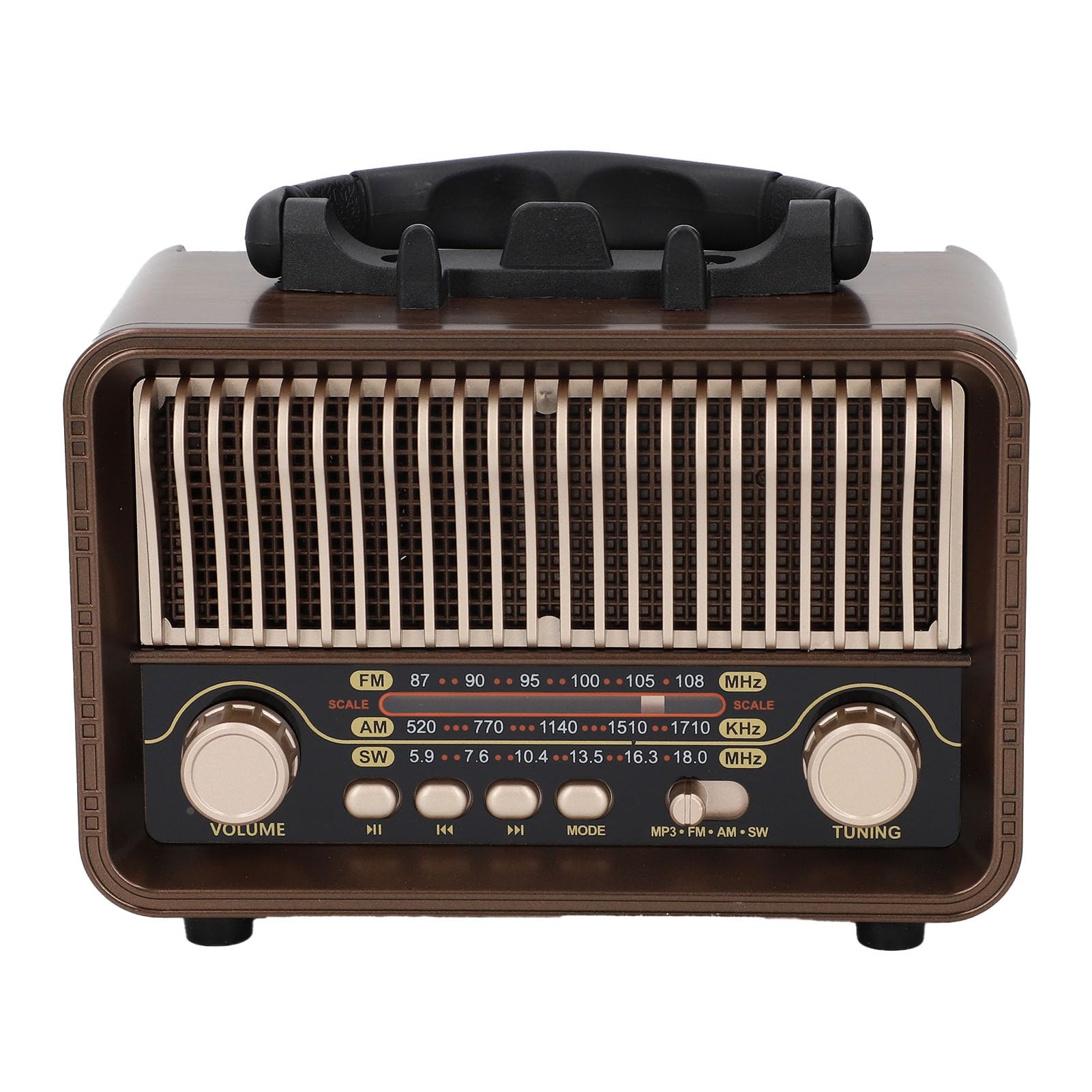 Radio Portable Am FM SW, Haut-Parleur Bluetooth5.4 Vintage Retro ...