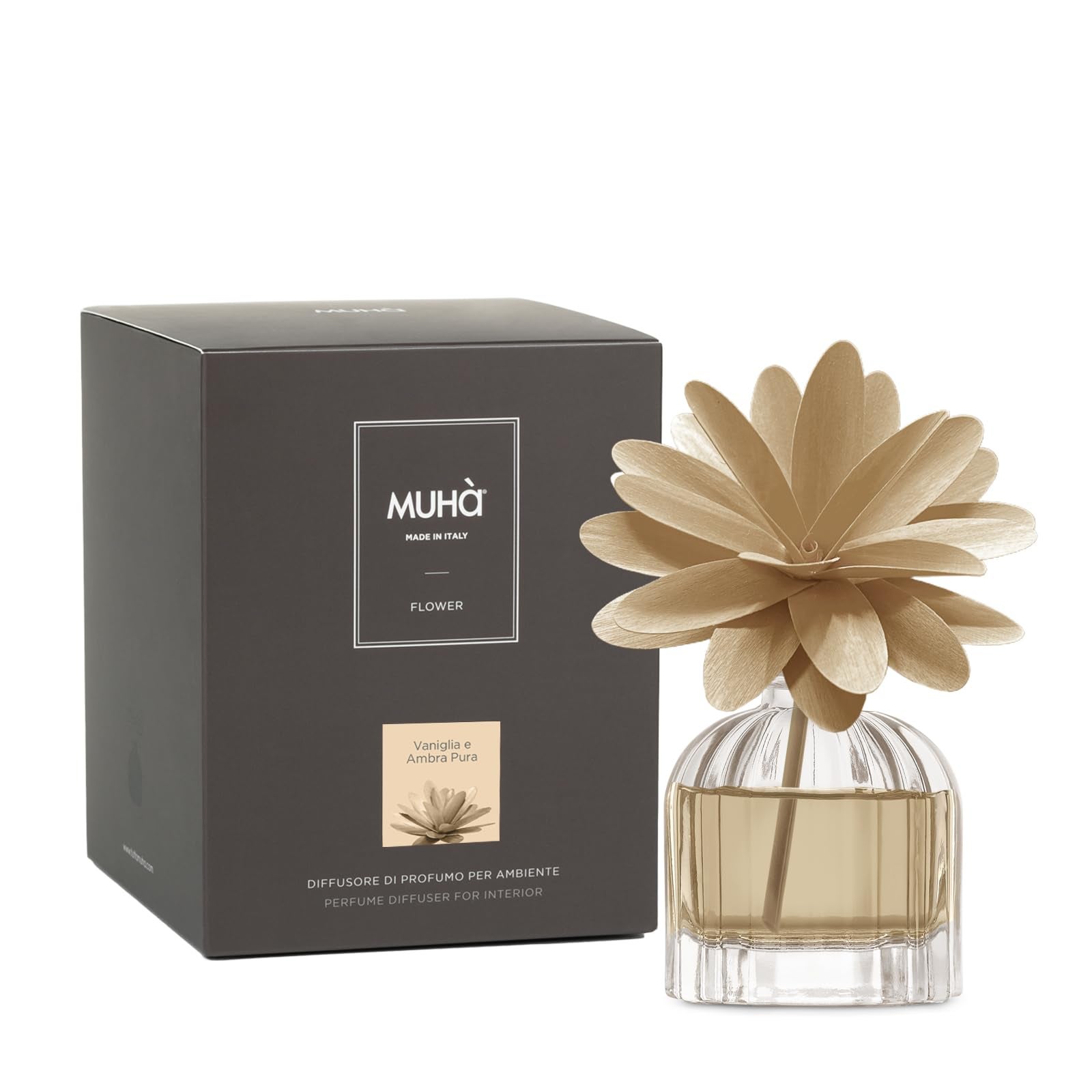 MUHA' | Profumatore per ambienti Flower Diffuser, Fragranza Vaniglia e ...