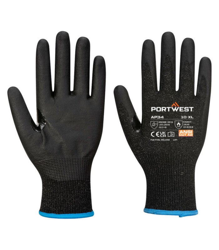 Gant tactile en mousse de nitrile LR15 (paquet de 12) Noir / XL | Leroy ...