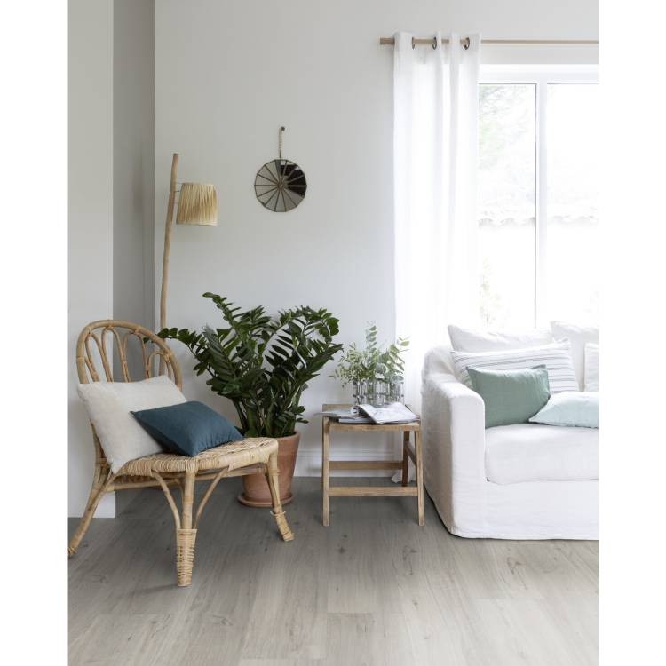 Lame de sol PVC clipsable effet bois daisy pearl GERFLOR | Leroy Merlin