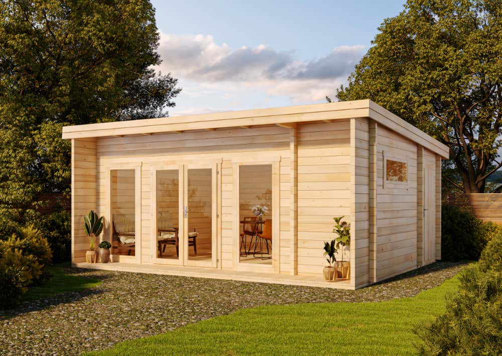 Abri de jardin Carla-70 ISO Alpholz, 6.2x4.9m dim. ext. (cas échéant ...